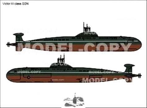 Victor Iii Class Ssn 2d Drawing Blueprints 16903 Model Copy