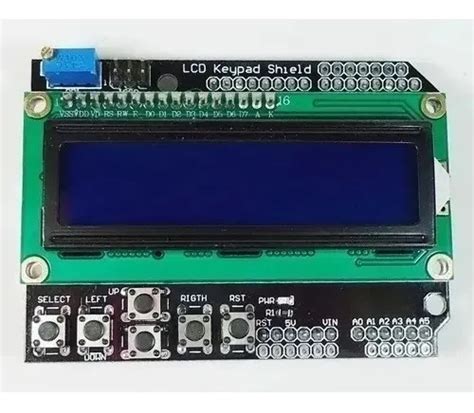 Display Lcd Keypad Shield 16x2 1602 Teclado Botoes Arduino à Venda Em