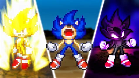 Sonic Transformations Nazo Unleashed Sprite Animation Youtube