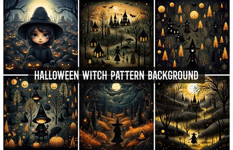Western Halloween Seamless Pattern Set Graphic By Designs River