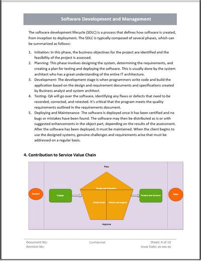 Software Development And Management Process Template Itsm Docs Itsm