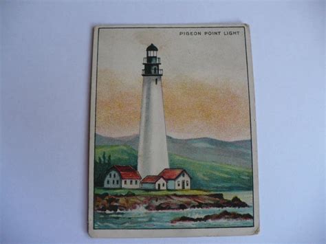 Tobacco Cards Hassan Cork Tip Cigarettes Lighthouse Series Heceta Head