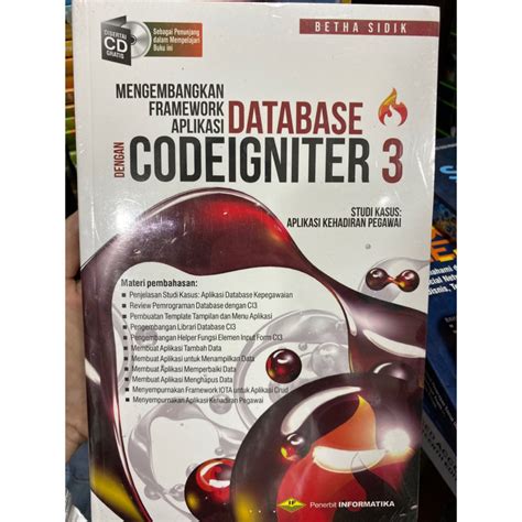 jual mengembangkan framework aplikasi database dengan codeigniter 3 cd shopee indonesia