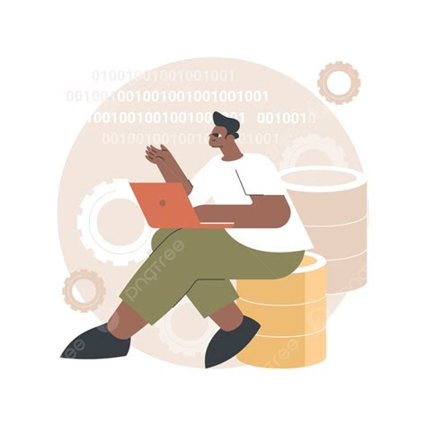 Gambar Aplikasi Data Besar Ilustrasi Vektor Konsep Abstrak Datar