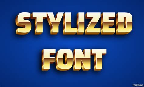 Stylized Font Text Effect And Logo Design Font