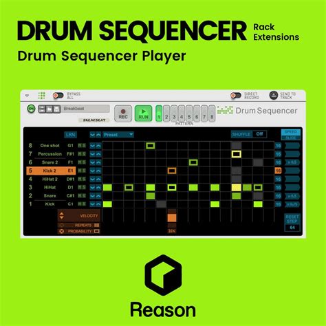 Drum Sequencer Drum Sequencer Player Reason Rack Extensions