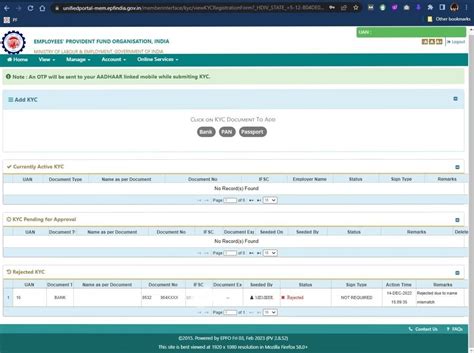 EPFO Invalid Bank Account Number Name Mismatch And Rejected Due To Credentials Mismatched