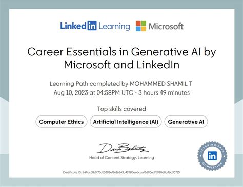 mohammed shamil on linkedin generativeai microsoft linkedin