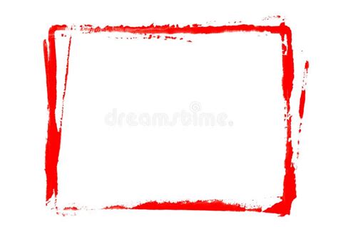 Dirty Sketch Of Red Painted Rectangle Frame Stock Illustration Illustration Of Grunge Drawing