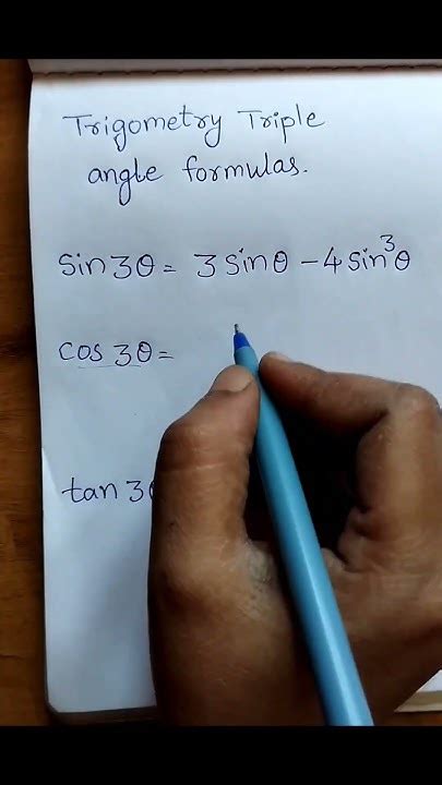 Trigonometry Triple Angle Formulas Youtube