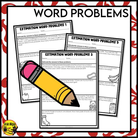 Rounding Estimating Word Problems Worksheet Live Worksheets