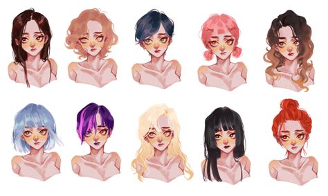 All About Hair Create A Suitable Hairstyle For Your Oc “painting