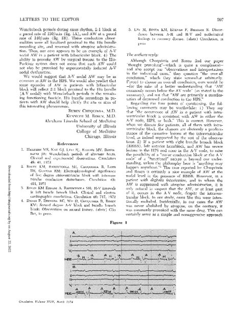 Pdf Wenckebach Periods And His Purkinje Conduction Marcelo Elizari