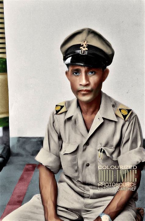 Sersan Knil 1947 Ilustrasi Karakter Fotografi Indonesia