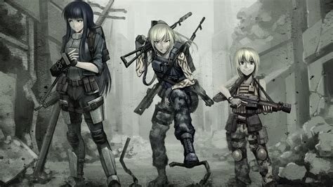 Gun Girl Wallpaper Anime