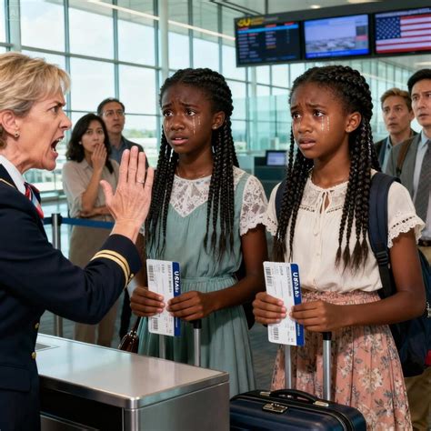 Două Fete Gemene Negre Au Fost Refuzate La îmbarcare De Către O