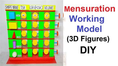 How To Make Working Model For Teaching Mensuration Formulas