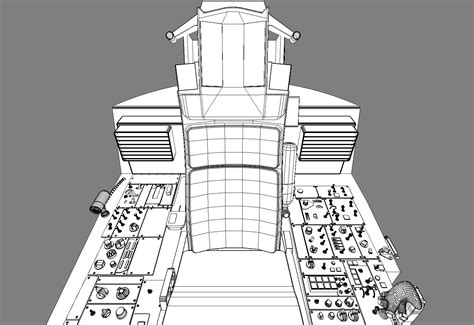 F 16 Cockpit 3d Model 125 Obj Fbx 3ds Max Free3d