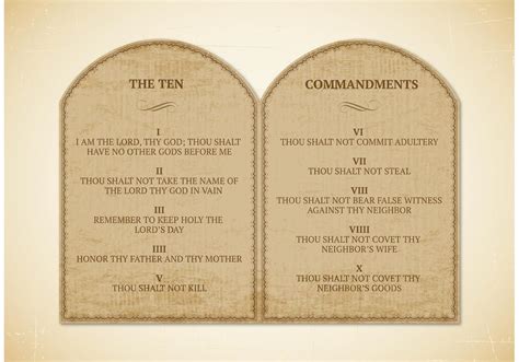 10 Commandments Vector Art Icons And Graphics For Free Download