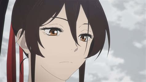 Download Anime Girl Cloudy Sky Portrait Wallpaper