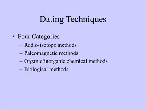 Datingmethodslecture