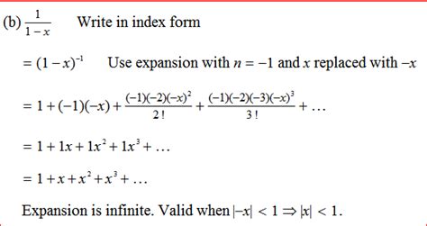 Calculus Dont Understand Why This Binomial Expansion Is Not Valid