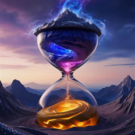 3d Render Of A Mountainous An Hourglass Shape Displaying Swirl Of Blue