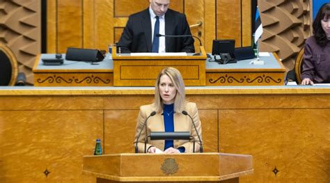 Speech Of The Prime Minister Kaja Kallas At The Presentation Of The