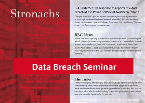 Data Protection Breach Seminar Stronachs