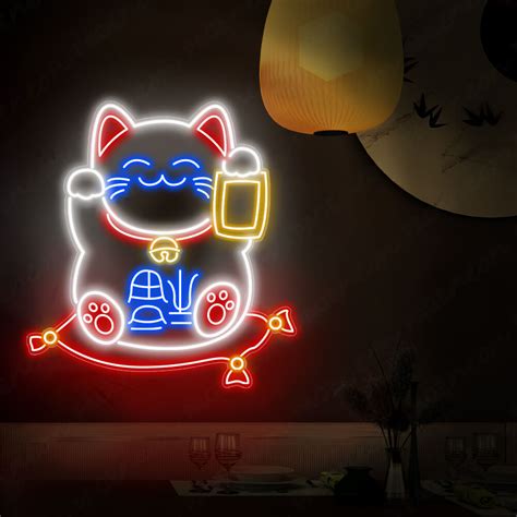 Lucky Cat Neon Sign Japanese Led Sign Pageneon