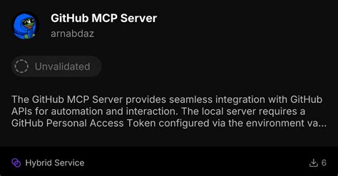 Github Mcp Server Mcp Servers · Lobehub