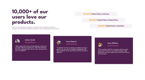Frontend Mentor Social Proof Section Coding Challenge Solution