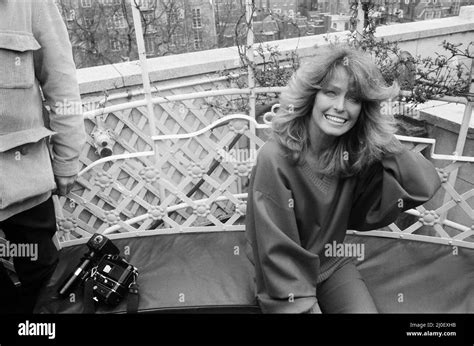 Us Actress Farrah Fawcett Majors Pictured At A Photo Reception At The