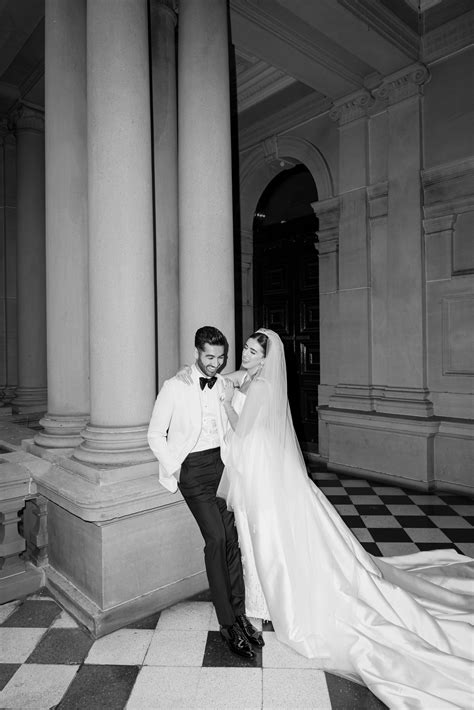 Natalie And Sebastian Obeid Sydney Town Hall Wedding Vogue Australia
