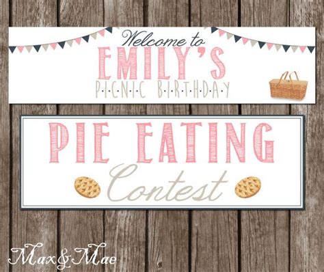 Picnic Birthday Banners And Signs