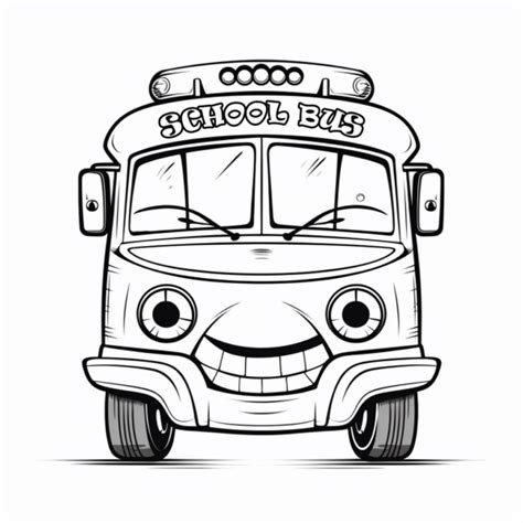 Schulbus Ausmalbild Kostenlos Herunterladen