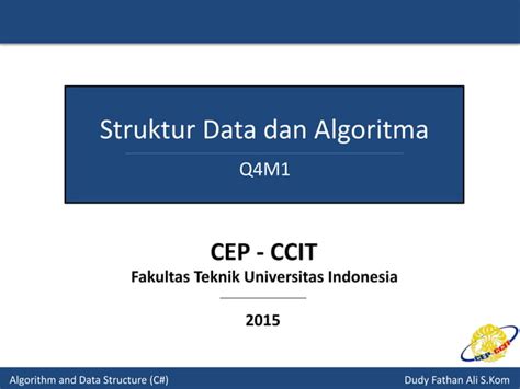 Algorithm And Data Structure Pengantar Pptx