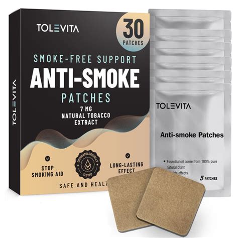 Anti Smoke Herbal Patches To Help Reduce Cravings Beige Non Woven Fab