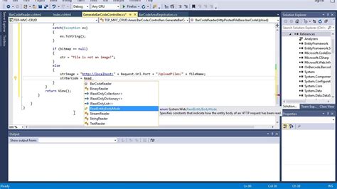 57 Asp Net Mvc Barcode Reader And Writer Application Part 4 Youtube