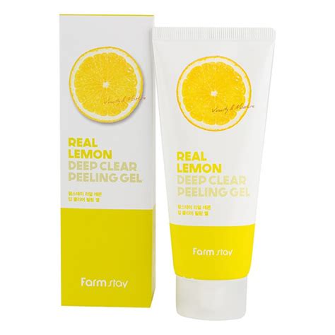 Пилинг-гель с экстрактом лимона Farm Stay Real Lemon Deep Clear Peeling ...