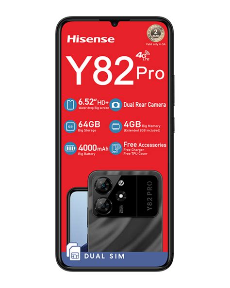 Y82 Pro 64gb 4g Dual Sim Black Cellphone Edgars