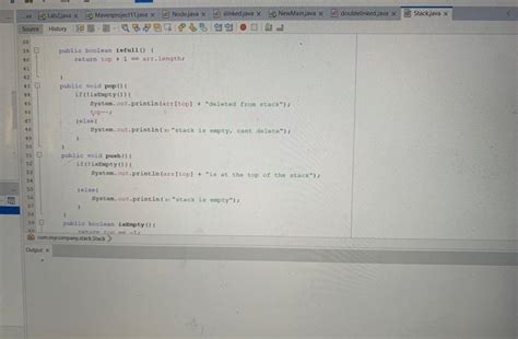 Solved In This Week S Lab We Made The Stack Program Using Chegg