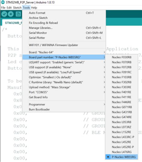 Fileconnectivity Arduino Wb55 Configurationpng Stm32mcu