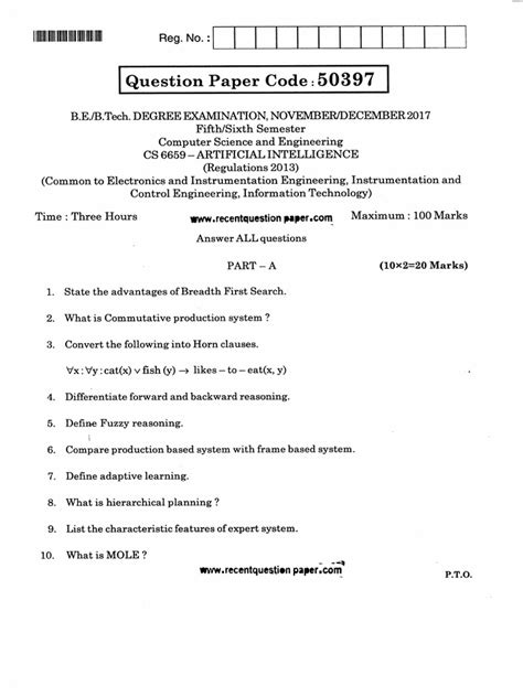 cs6659 artificial intelligence question paper nov dec 2017 pdf