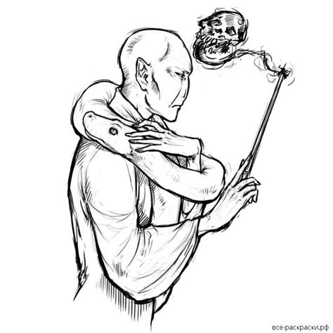 Как нарисовать волан де морта 25 фото