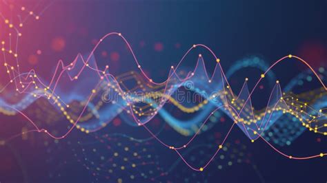 Abstract Data Analytics Wave Patterns Stock Illustration Illustration