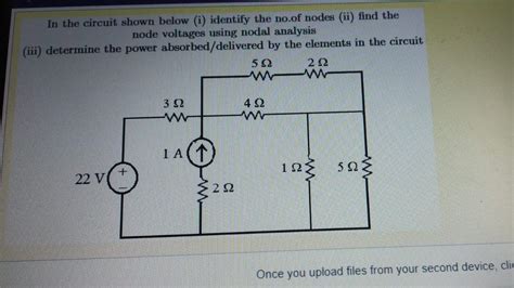Solved In The Circuit Shown Below I Identify The No Of Chegg