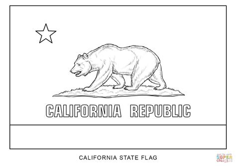 Printable California State Flag