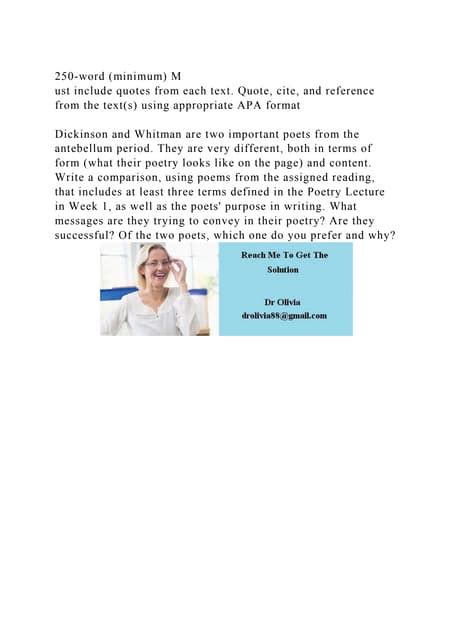 250 Word Minimum Must Include Quotes From Each Text Quote Cite Docx