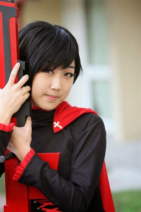 Asian Americano Rwby Ruby Rose Cosplay